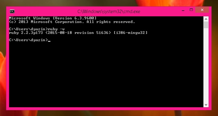 Cara install ruby di windows