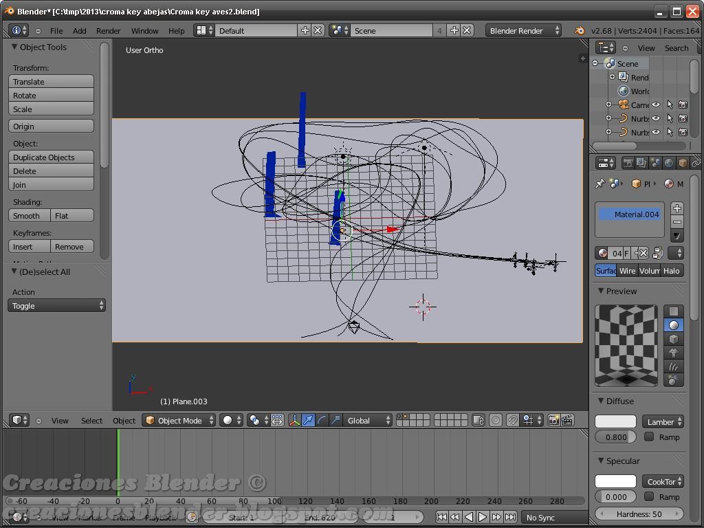 Creaciones Blender: Chroma Key para componer en Blender 2.68