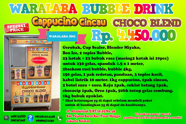 Paket Kemitraan Bubble Drink & Cappucino cincau: Paket Kemitraan Bubble ...
