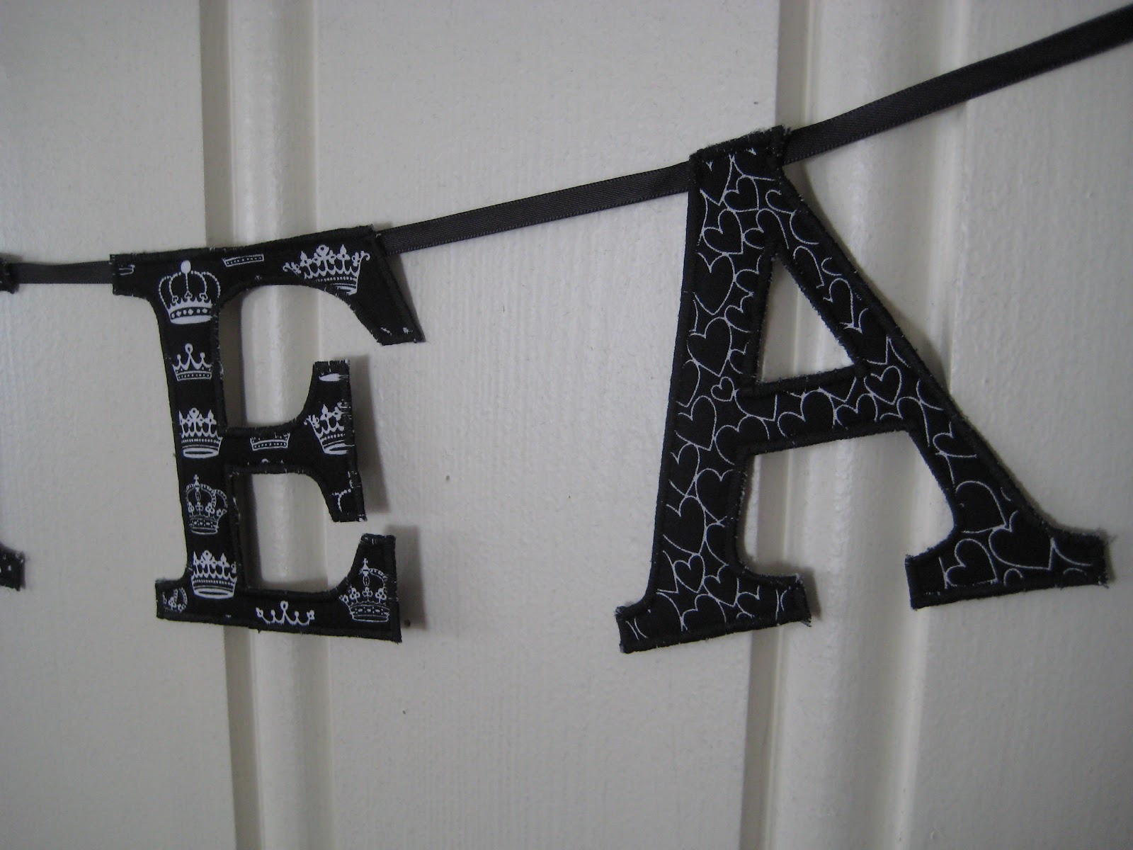 Kort og søm: Tøff bokstav vimpel!