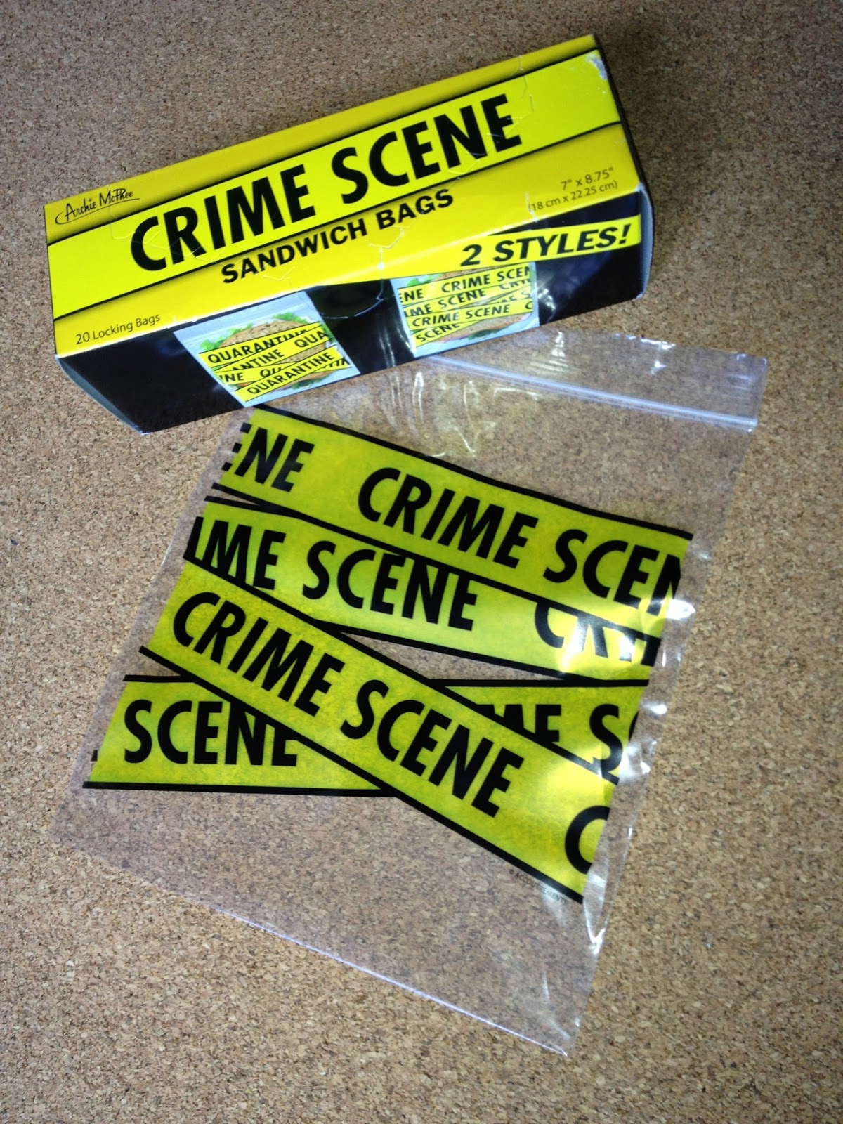 Mystery Playground: Back to School Crime Scene Sandwich Bags
