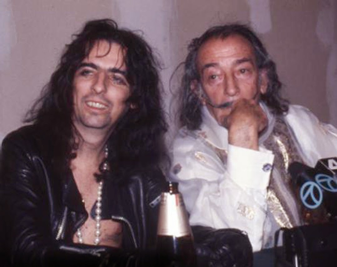 When Alice Cooper Met Salvador Dali in New York City, 1973 ~ Vintage ...