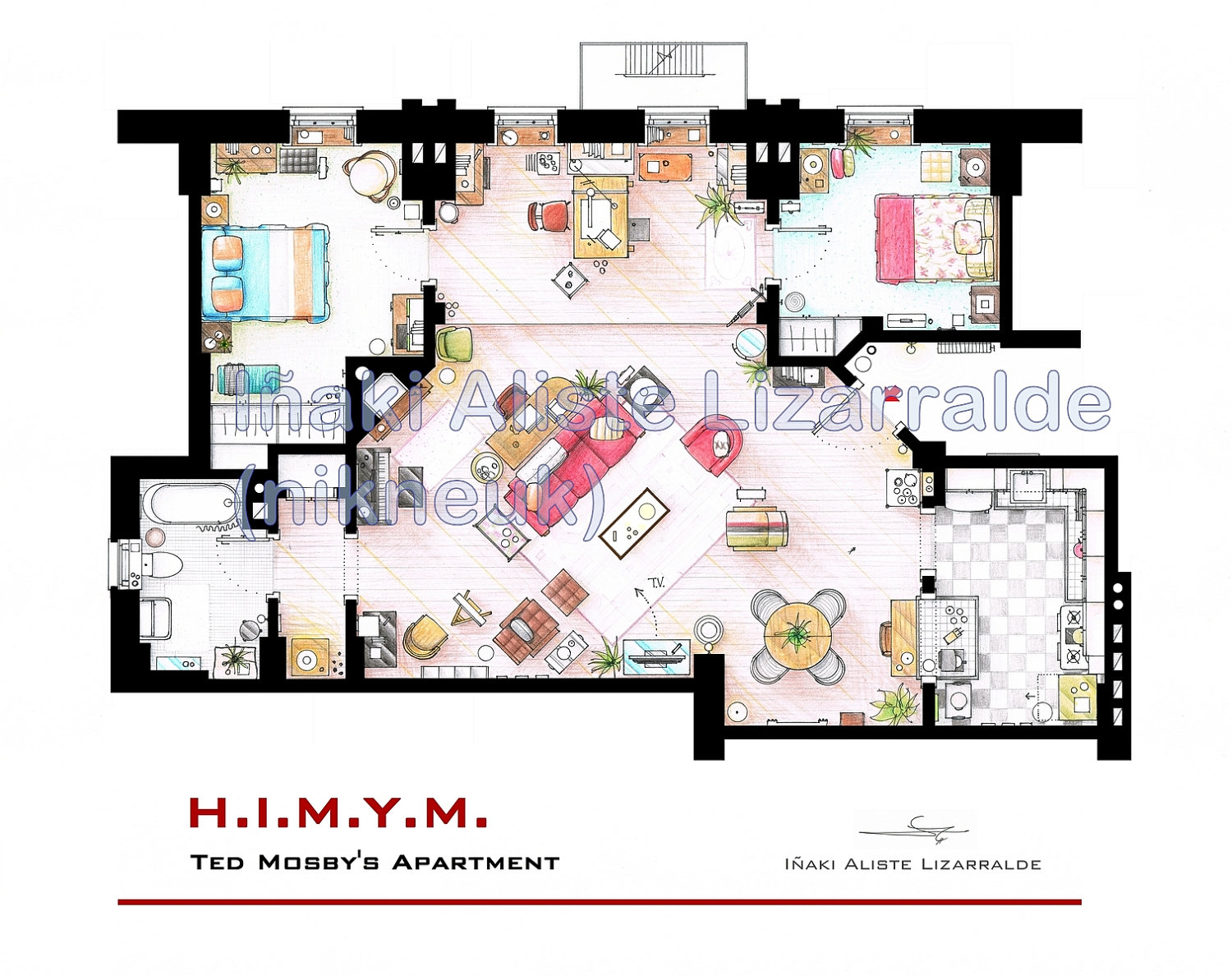 POINTLESS TOWN: List of Sitcom Floor Plans