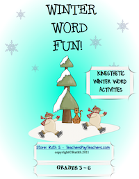 Teacher Park: WINTER WORD FUN!