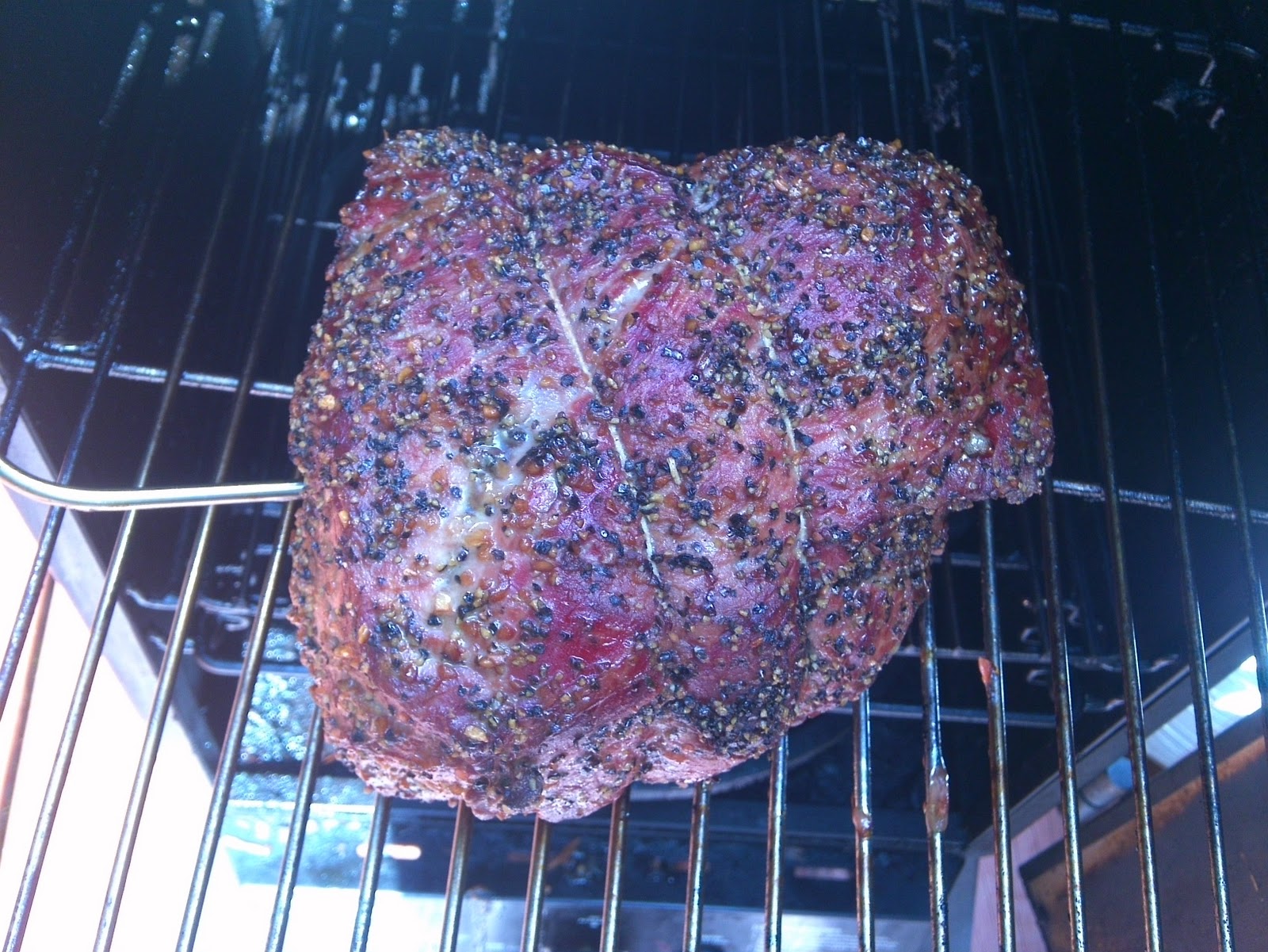 Smoker recipies: Smoked Top Round Roast