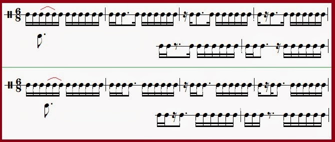Aprendendo Música.com: 23 - Divisão rítmica do compasso composto