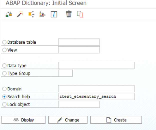 SAP Technical: HOW TO CREATE AN ELEMENTARY SEARCH HELP
