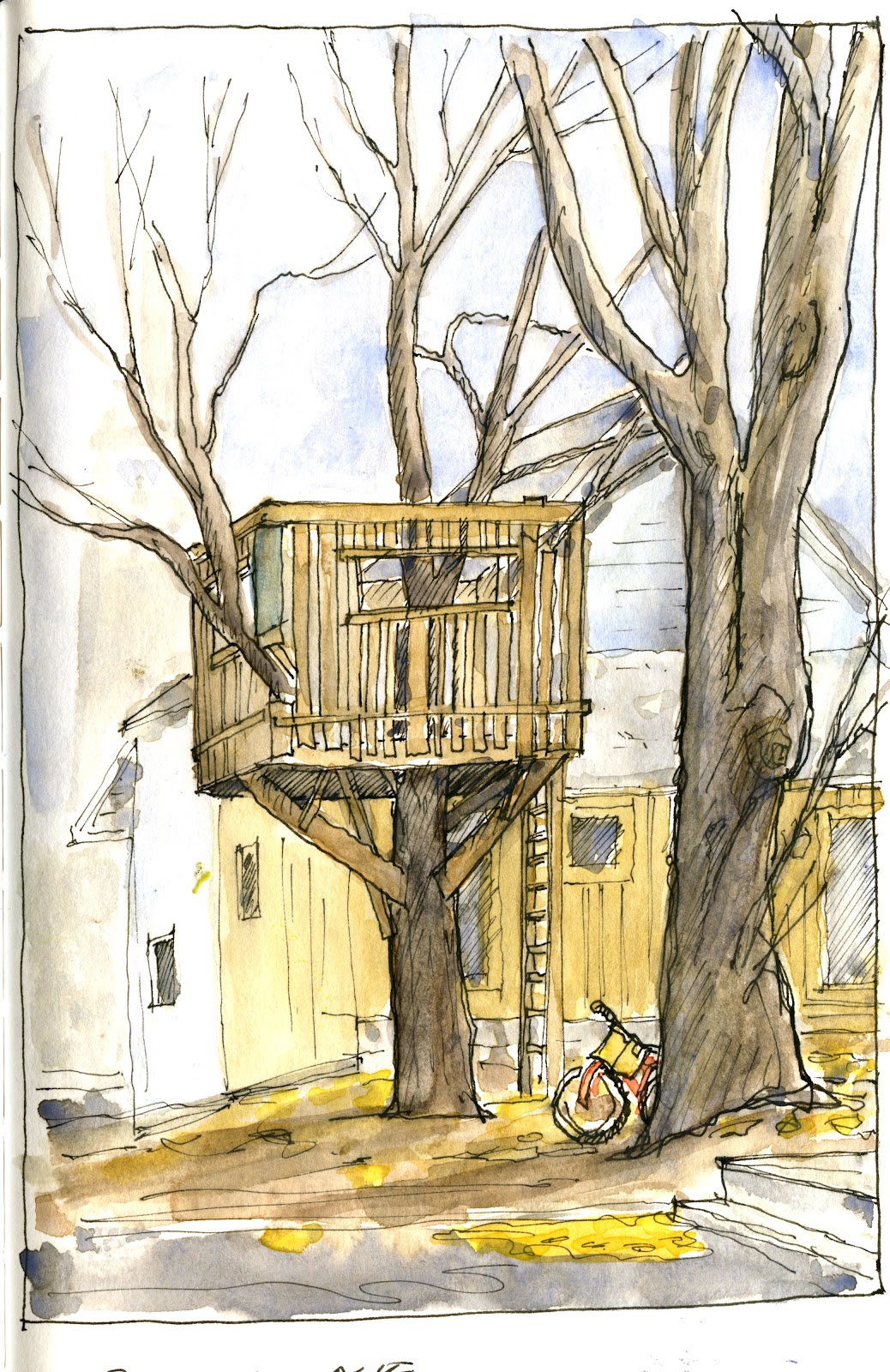 sketch journal: Tree House