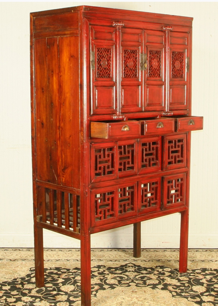 ANTIQUE CHINESE KITCHEN CABINET