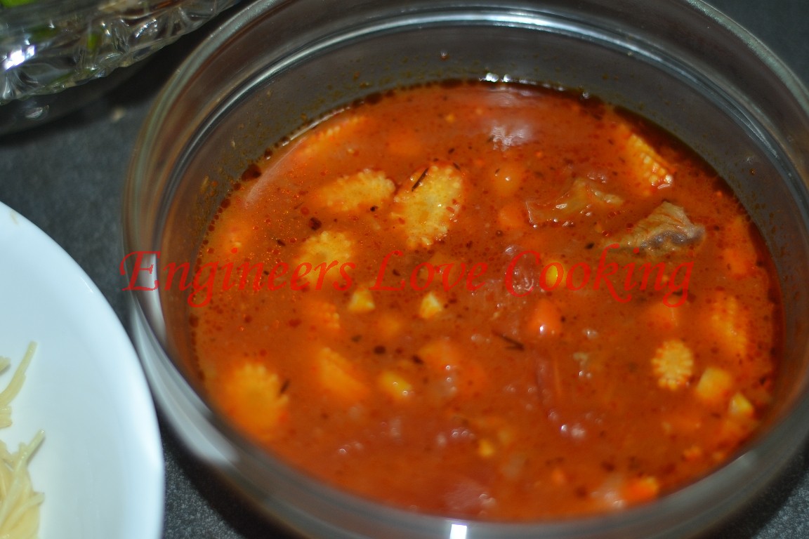 Engineers Love Cooking: MEE KUAH MERAH / NOODLES IN TOMATOES GRAVY
