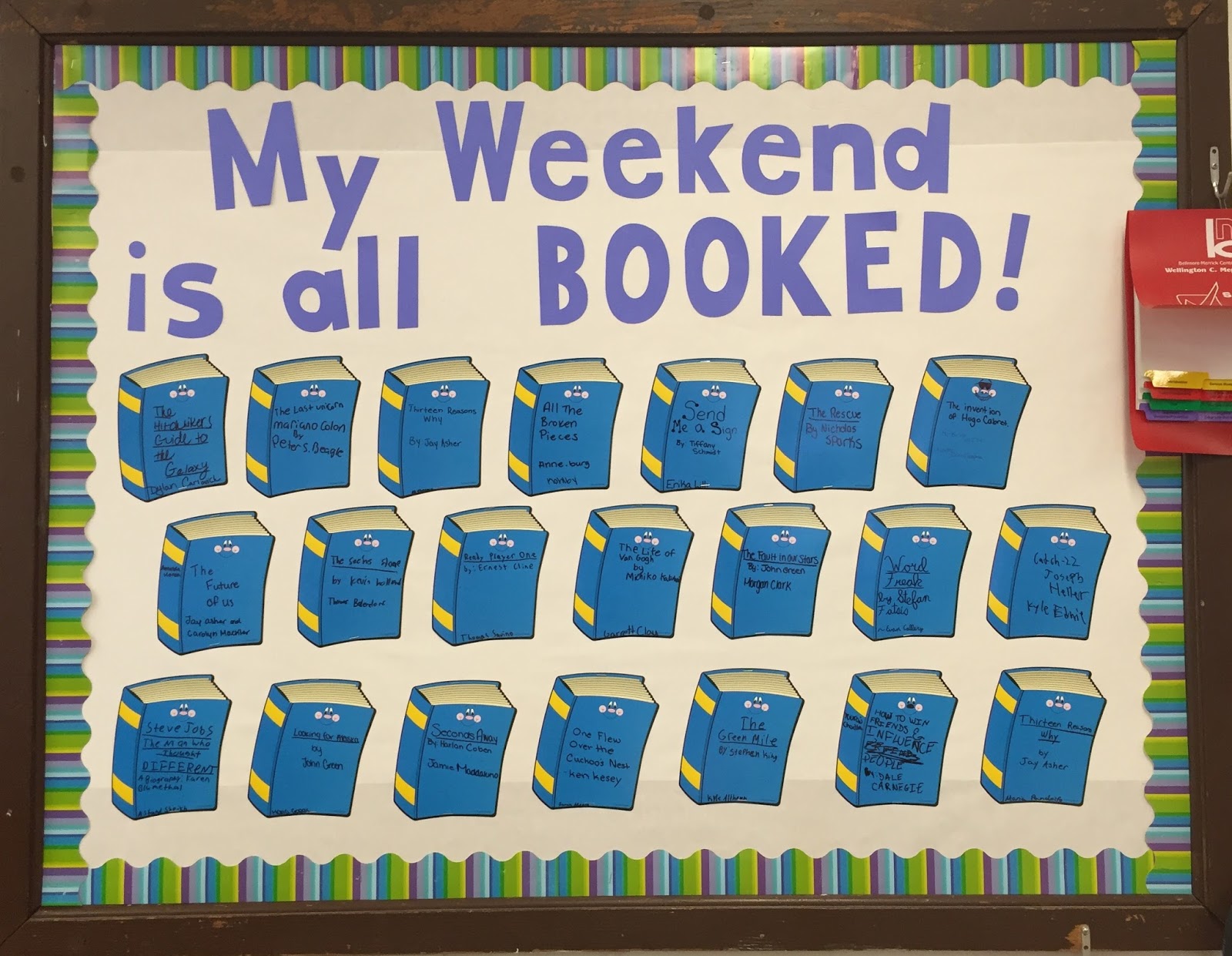 Mepham High School Library: My Weekend is All BOOKED!