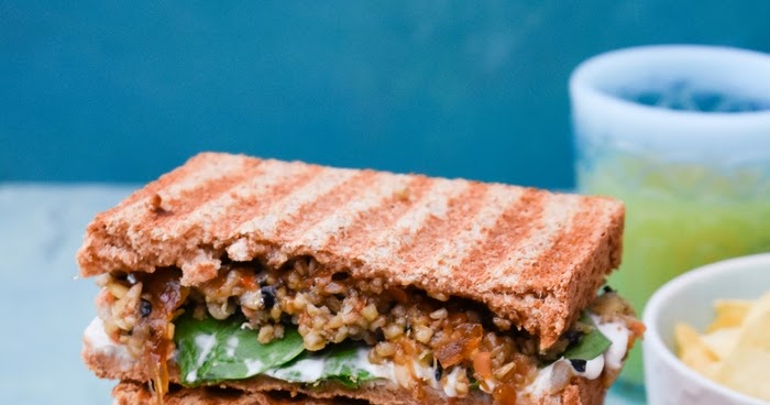 Veggie Haggis and Onion Chutney Toasties | Tinned Tomatoes