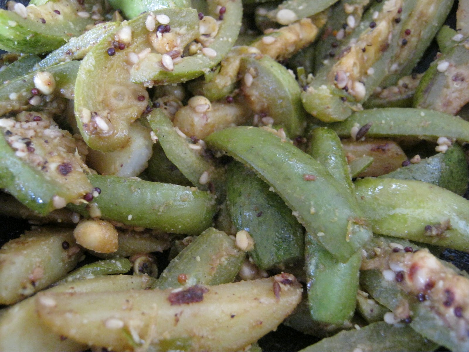 Sri's kitchen: Potals fry (or) Pointed gourd curry