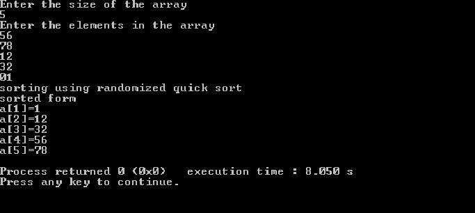 Randomized Quick Sort Using C++ | Coders Hub: Android Code Examples and ...