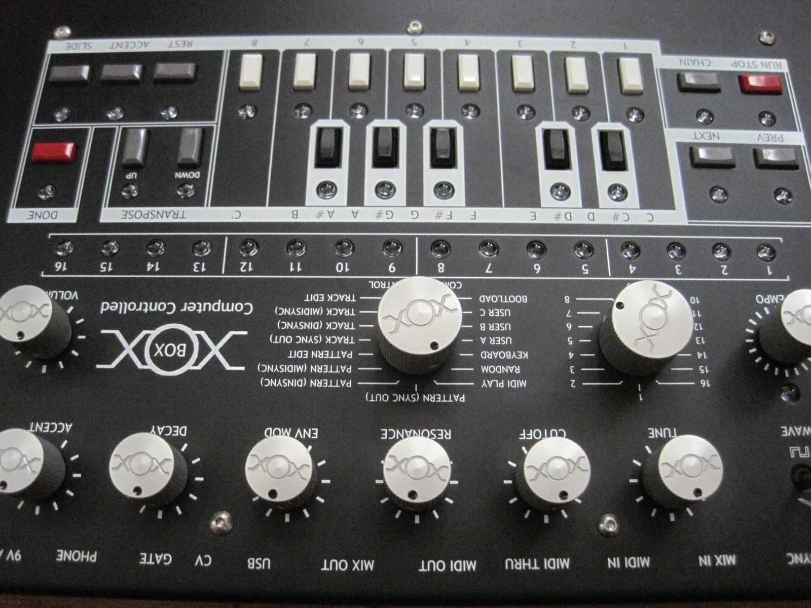 MATRIXSYNTH: Custom Limited Edition x0xb0x with xOx Knobs
