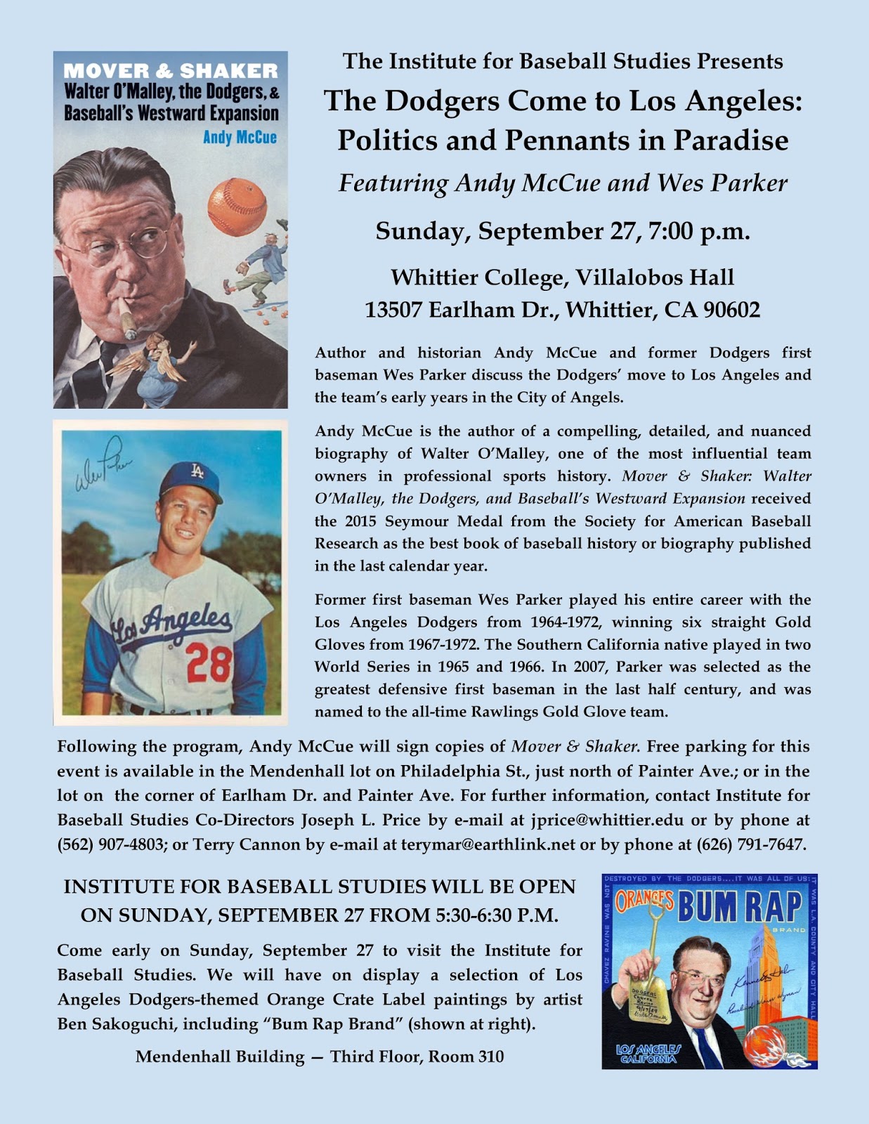 Dodgers Blue Heaven: Weekend Autograph Opportunities: Wes Parker and ...