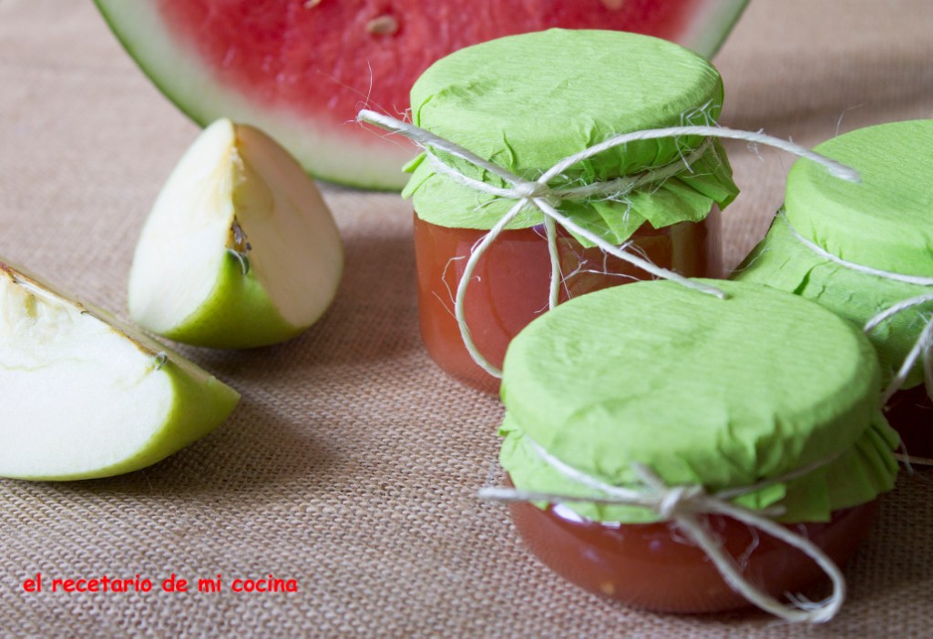 el recetario de mi cocina: Mermelada de sandia y manzana