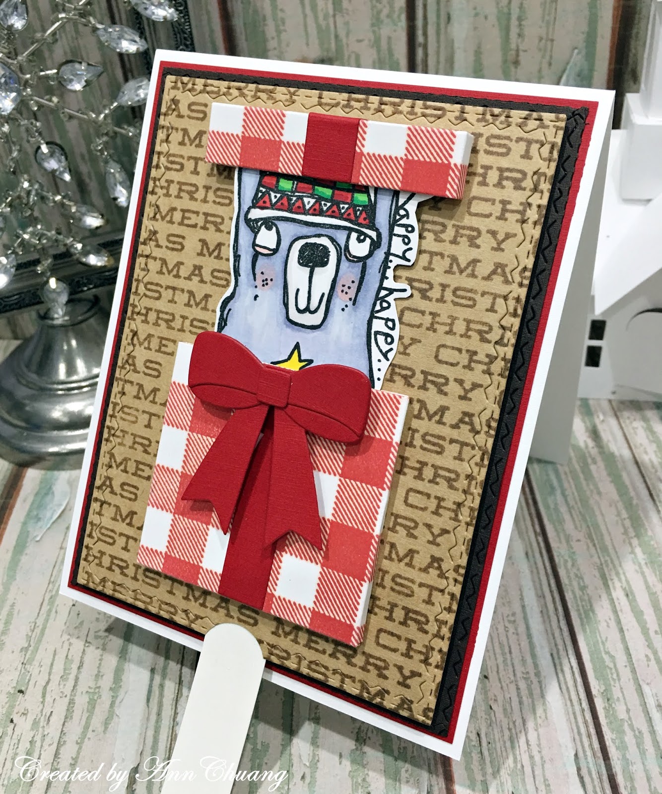 Ann Chuang Crafts: MERRY CHRISTMAS Slider Card