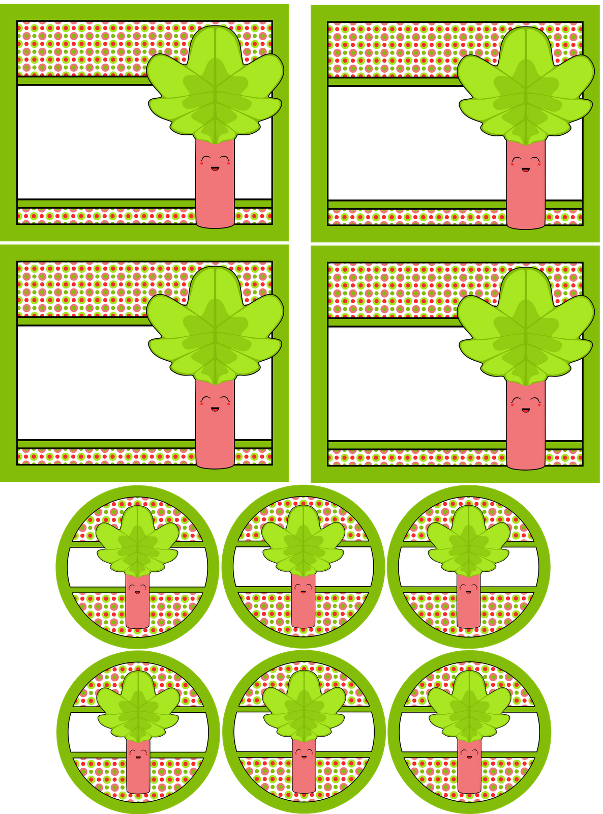 Don't Eat the Paste: Rhubarb labels and coloring sheet