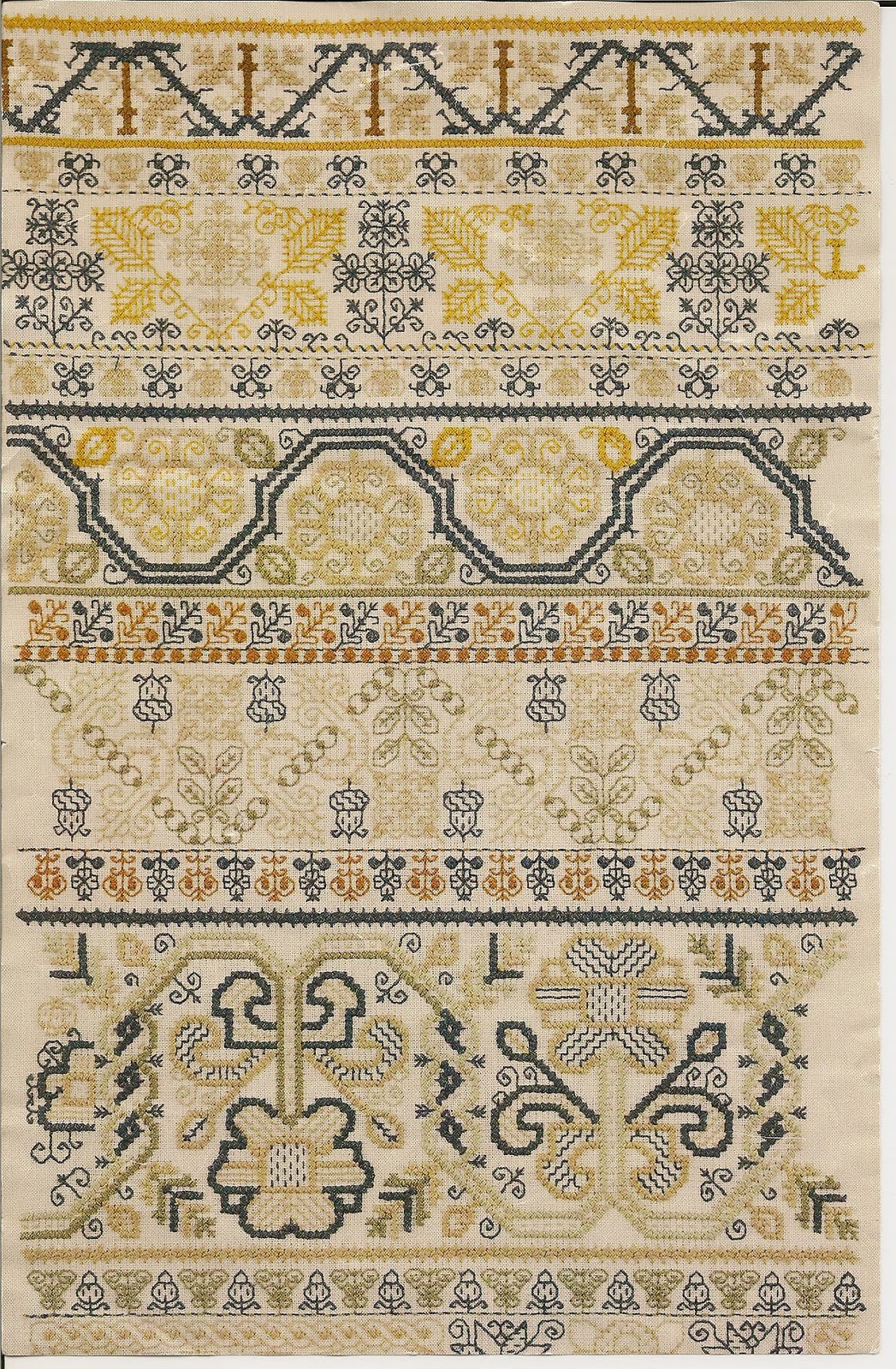 Loara Standish Sampler: The picture that came with the kit