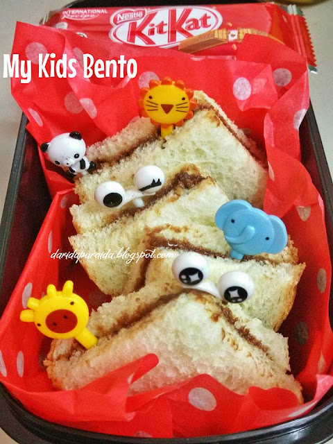 Dari Dapur Aida: Bento #23 - - - Roti chocolate Hazelnut