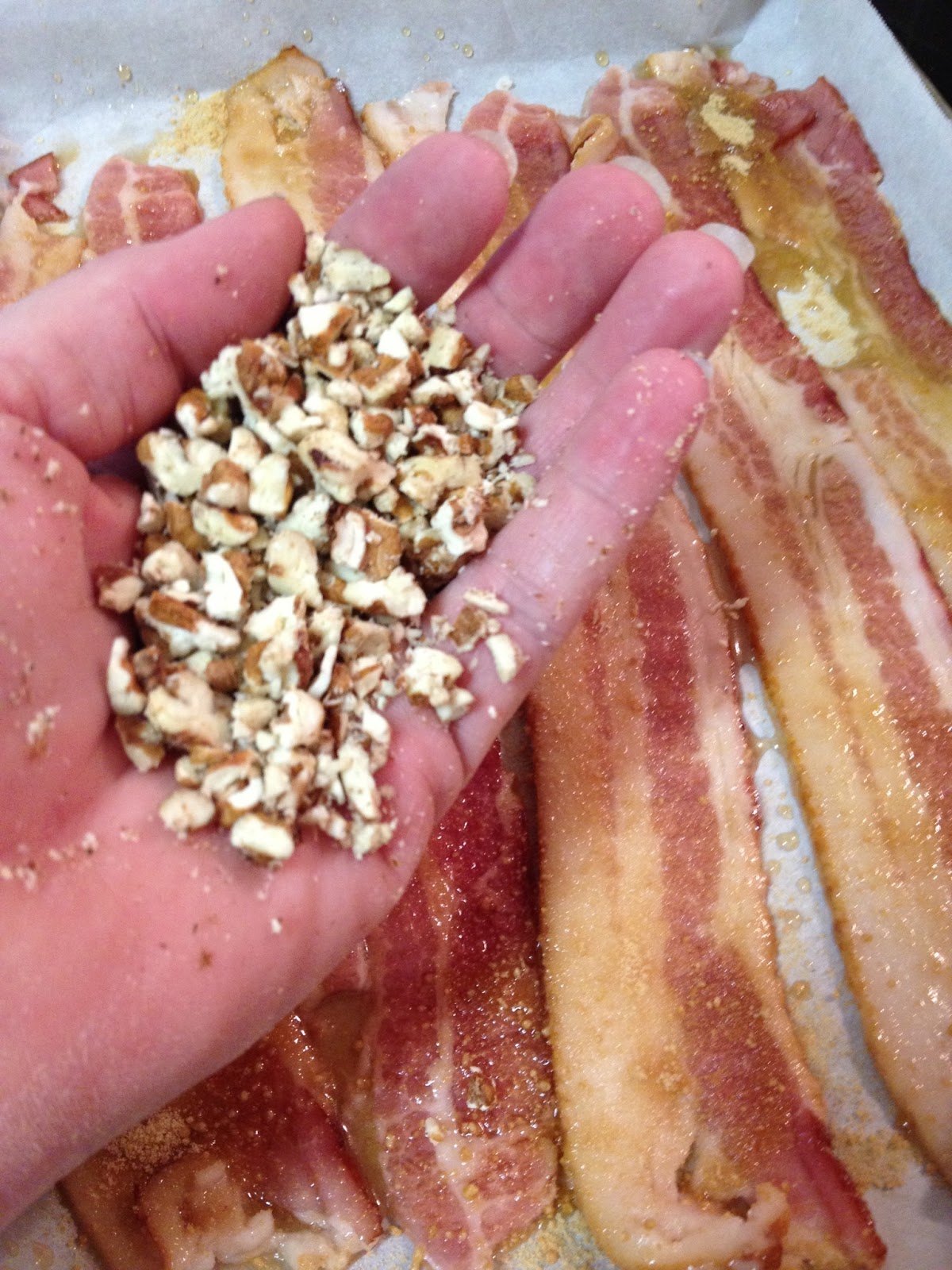 Tracy Cooks in Austin: Bacon Maple Glazed Bacon with Nuts, did I ...