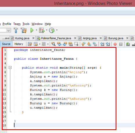 CONTOH PEMROGRAMAN ENKAPSULASI, INHERITANCE, POLIMORFISME PADA JAVA - All About Information and ...
