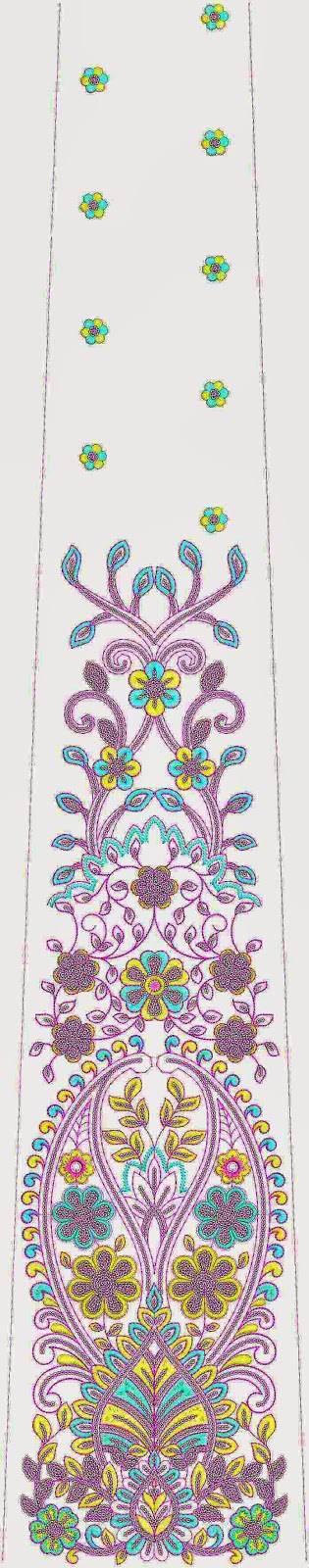 EmbDesignTube: Trendy Embroidered Long Kali Designs