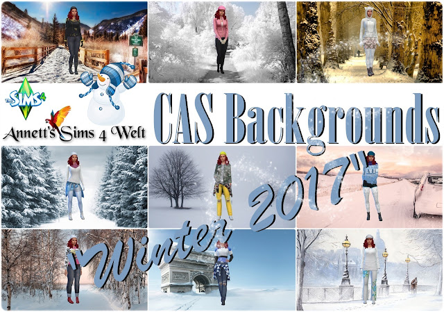 Annett's Sims 4 Welt: CAS Backgrounds "Winter 2017"