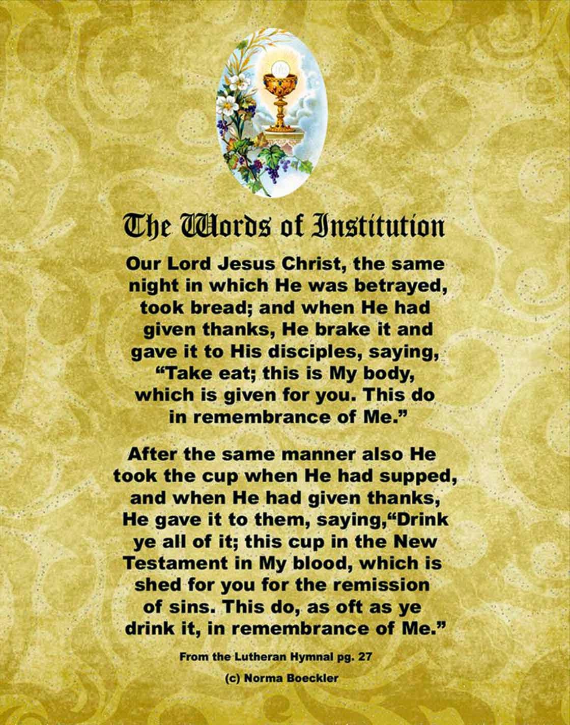 Ichabod, The Glory Has Departed: Ascension Day, 2015. Holy Communion