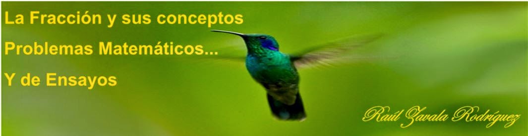 La fracción, sus conceptos... problemas matemáticos y de ensayos: LA ...