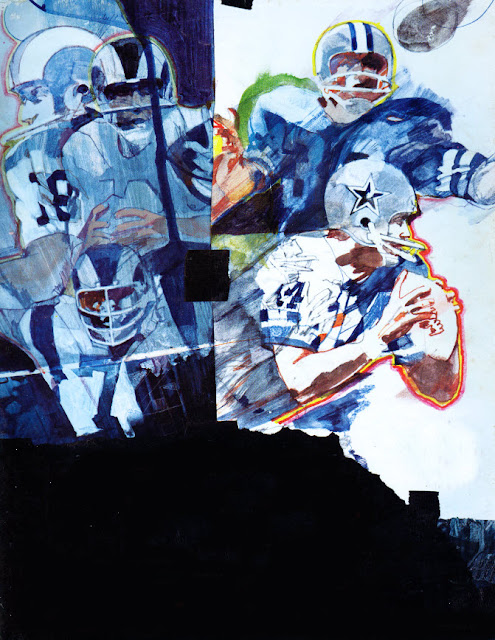 Pro Football Journal Presents: NFL Art: Rams versus Cowboys by George ...