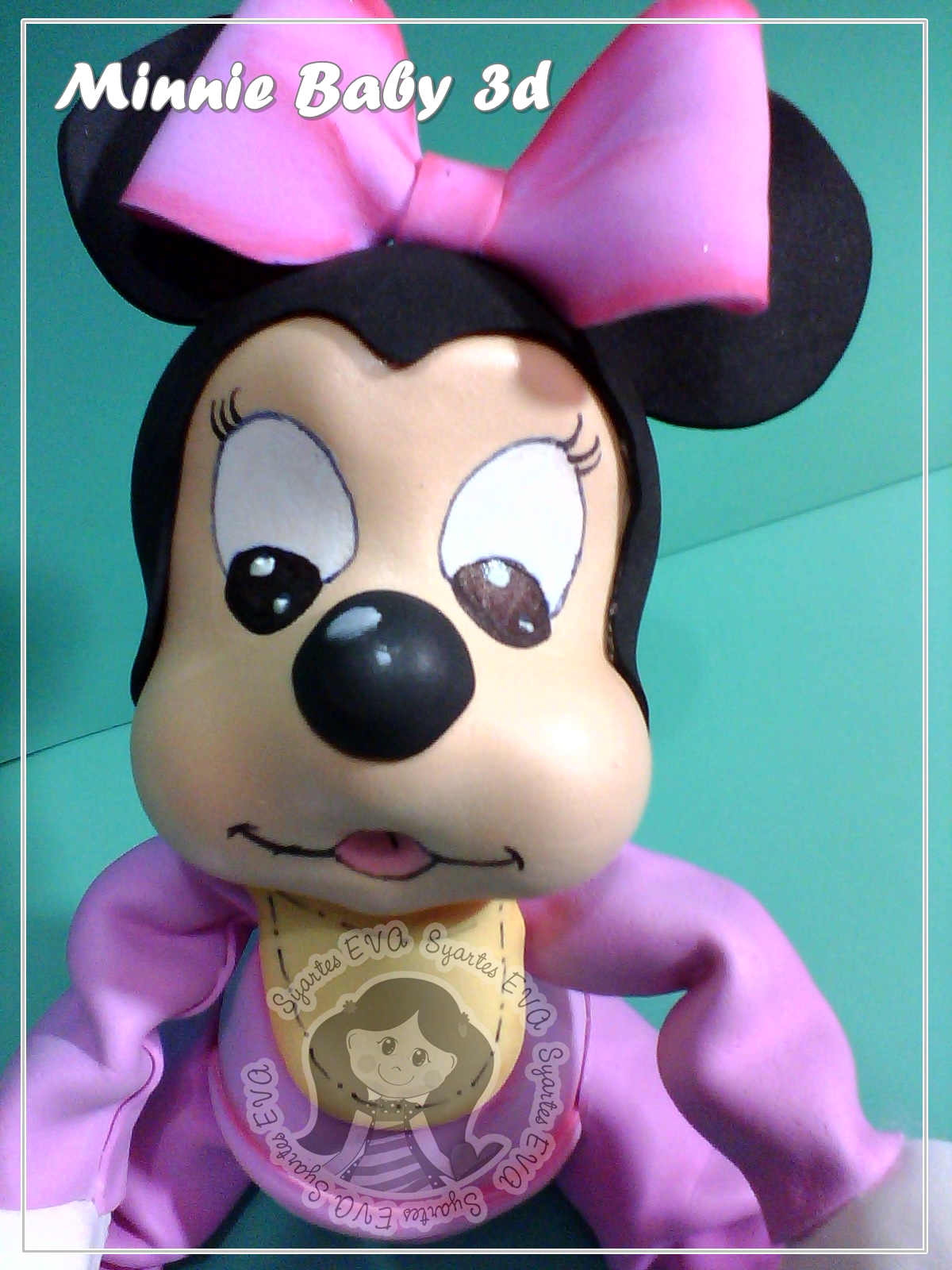 Ateliê Lais Braz: Minnie Baby em eva 3d