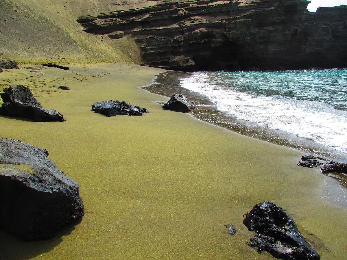 Heart and Sole: The Green Sand Beach and more Polynesian Footprints