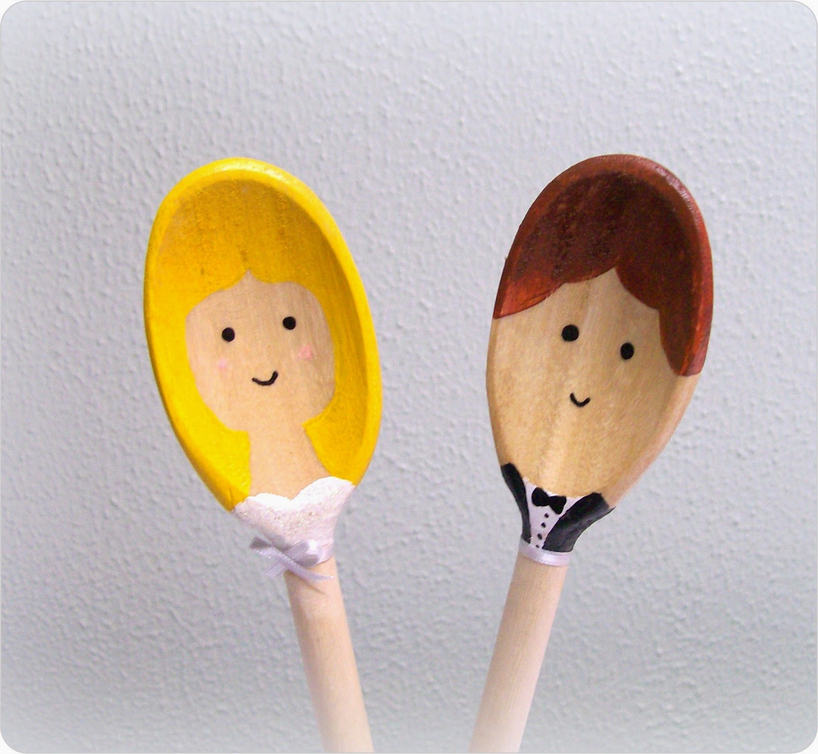 Noivou Casou: Noiva Prendada: Colher decorada para lembrancinha