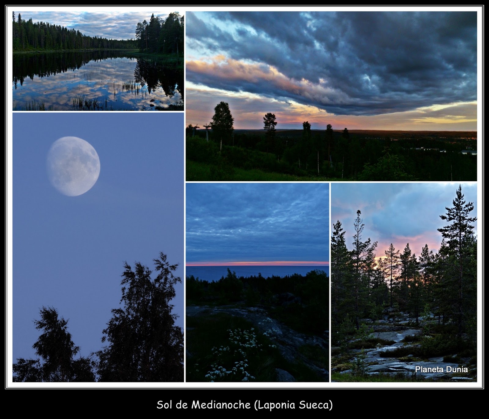 Planeta Dunia: Suecia: El efecto del Sol de Medianoche