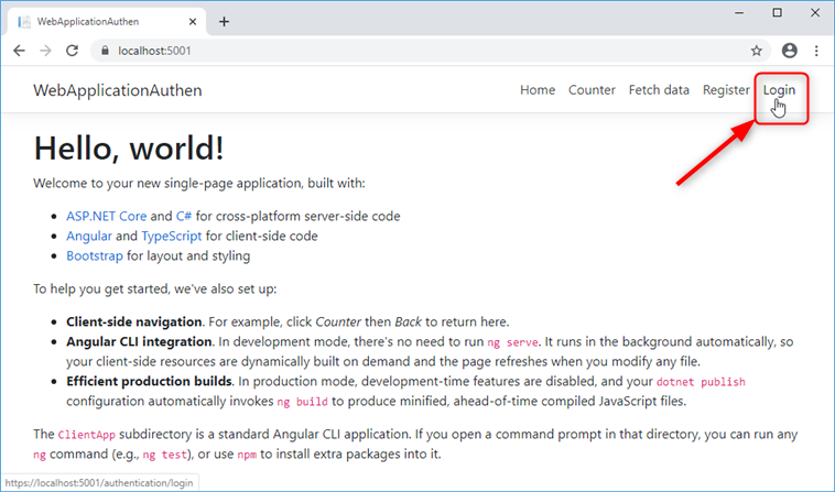 Aspnet C Aspnet Core Authentification Avec Angular