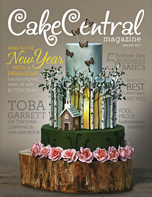 With Love & Confection: My Cake Central Magazine Cover Cake