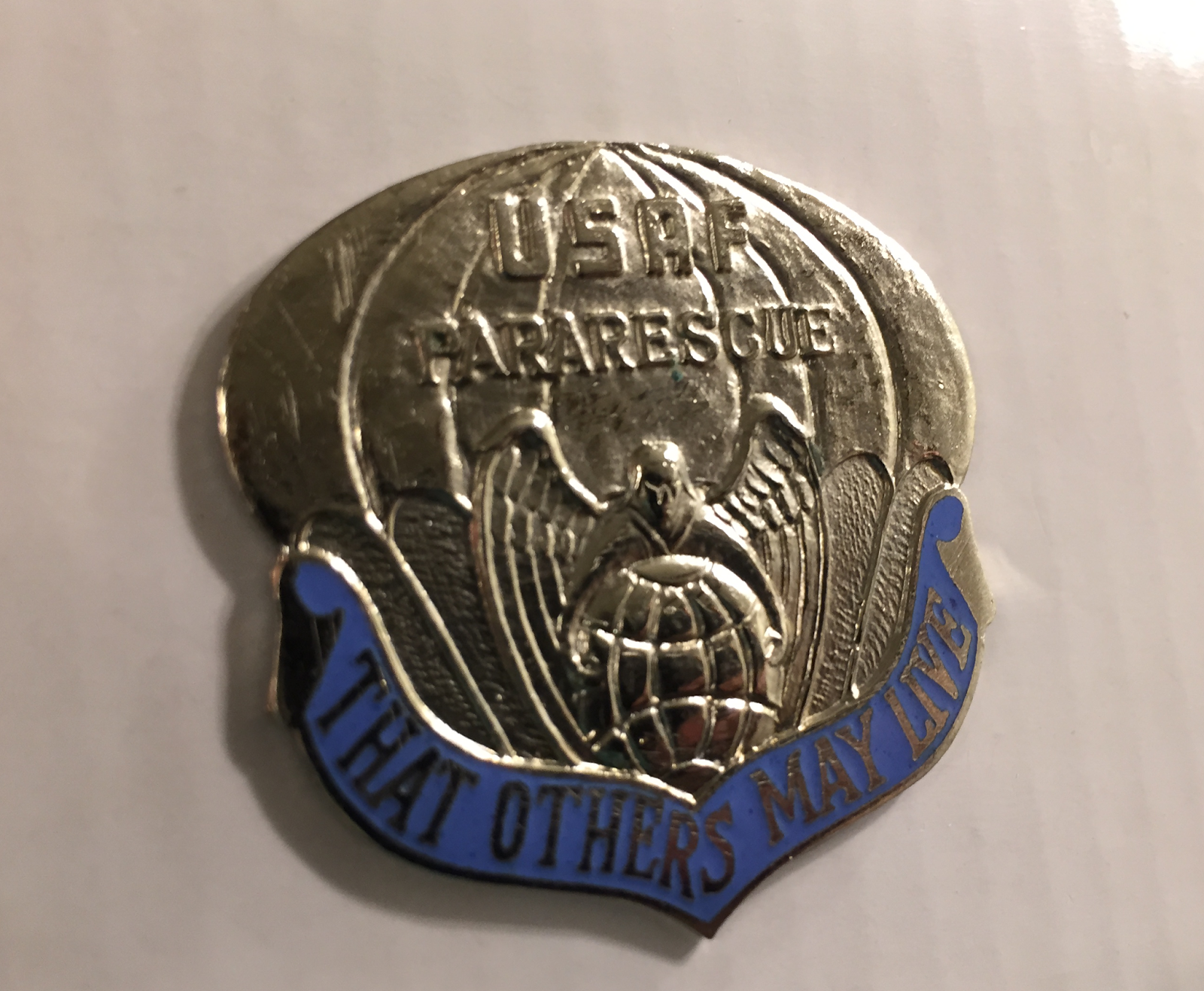 THE USAF RESCUE COLLECTION: USAF Pararescue Badge/Flash - Korean made