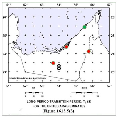Precast Structures : Seismic design parameter SS and S1 values For UAE