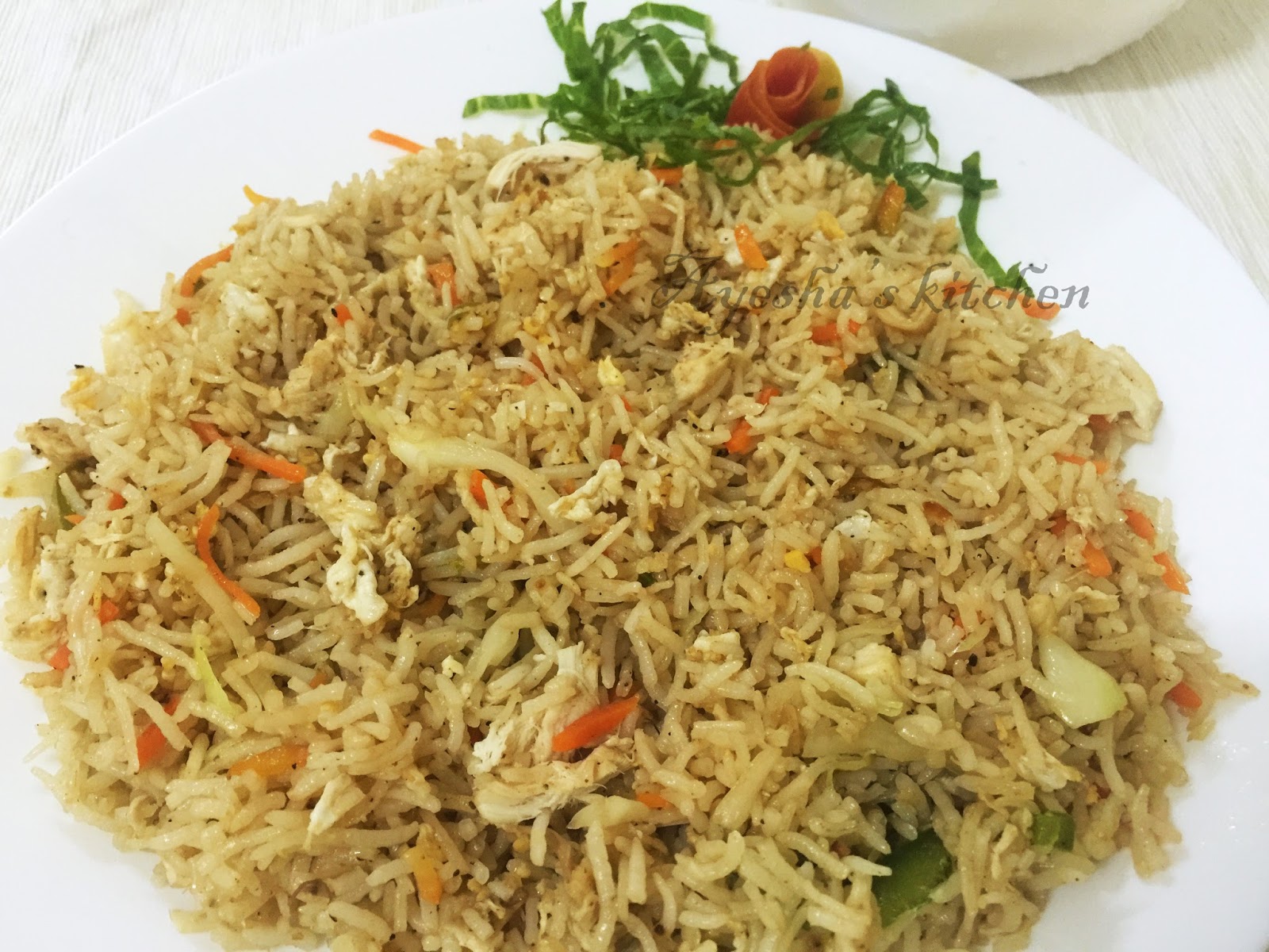 THAI FRIED RICE / CHICKEN FRIED RICE RECIPE - THAI CUISINE