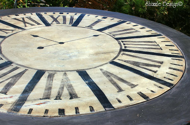 Hand Painted Clock Table Transformation at Knick of Time – Shizzle Design