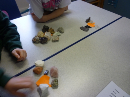 Glaitness class 5 2011/12: Sorting and grouping materials.