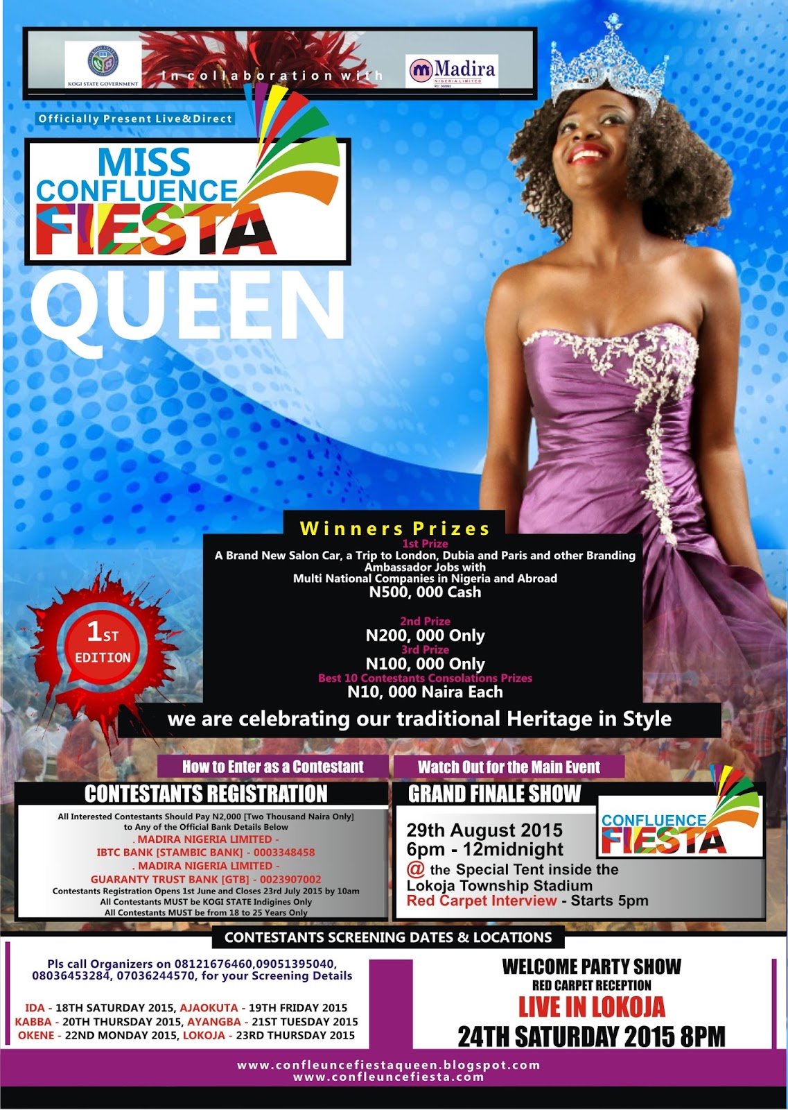 Confluence Fiesta Queen Beauty Pageant Show: June 2015