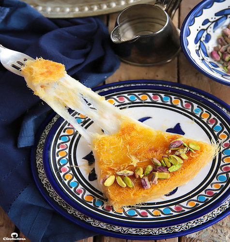 Mozzarella Cheese Kunafa Recipe | Arabic Food Recipes