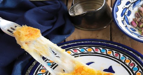 Mozzarella Cheese Kunafa Recipe | Arabic Food Recipes