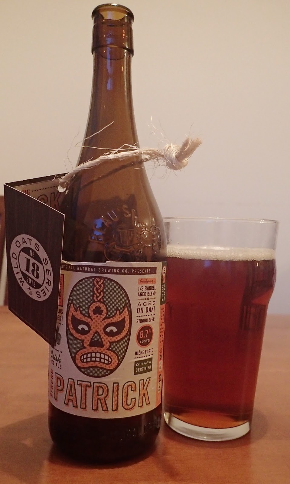 The Ontario Beer Widow: Beau's Strong Patrick Irish Red Ale