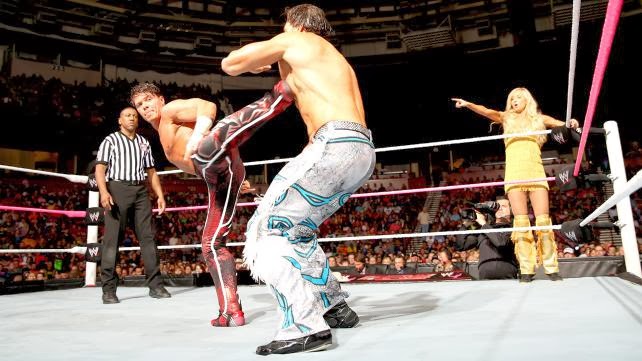 WWE In live!!!!: TYSON KIDD & NATALYA vs FANDANGO & SUMMER RAE