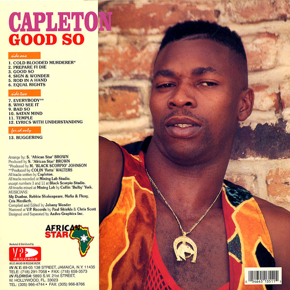 OPDK¹: Capleton - Good So [VP LP, 1994]
