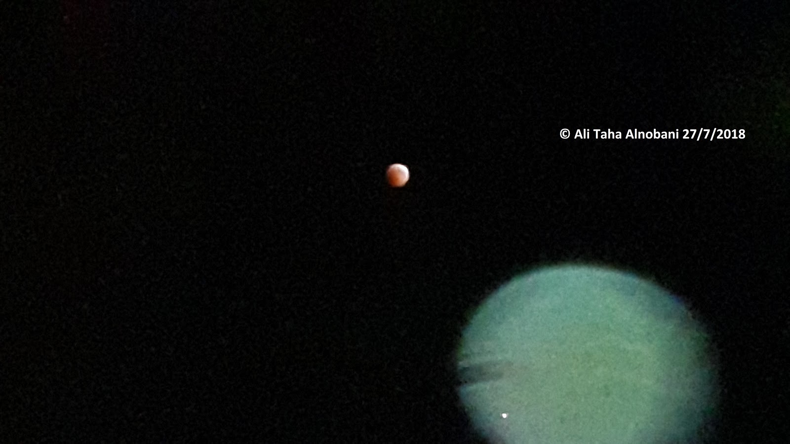I took a photo for Jupiter during Lunar eclipse 2018